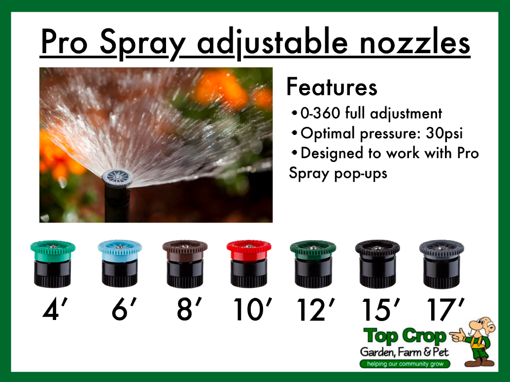 Pro Spray Adjustable Nozzles – Top Crop, Garden Farm & Pet